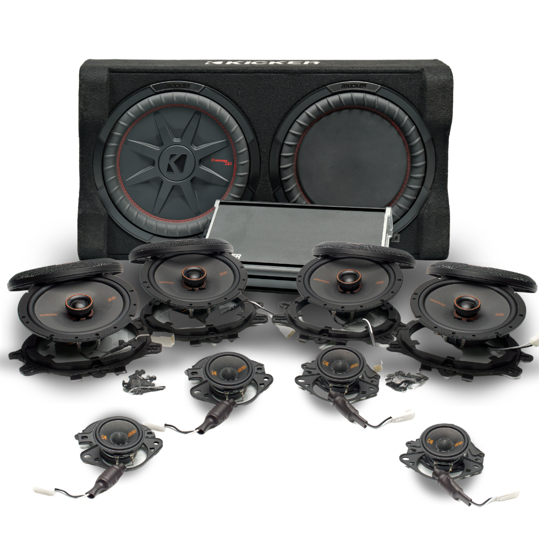 Kicker Plug and Play Full System 5-Channel, Speakers, Sub Bundle | '07 ...