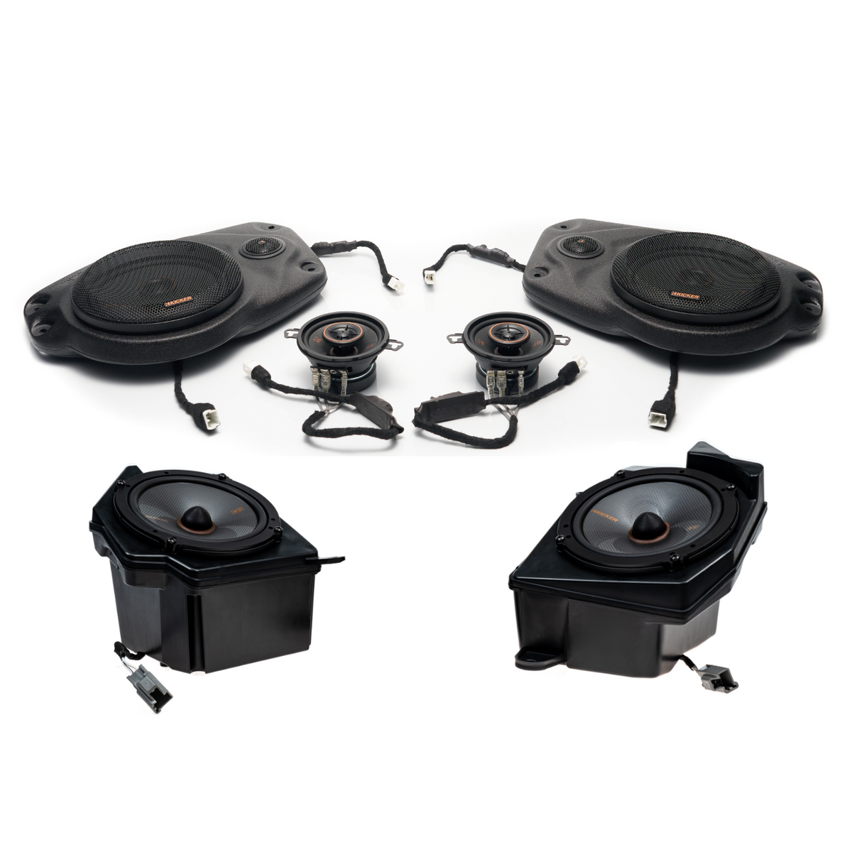 Kicker KS Plug & Play Speaker Bundle Upgrade (Factory Amplified) | '18 ...
