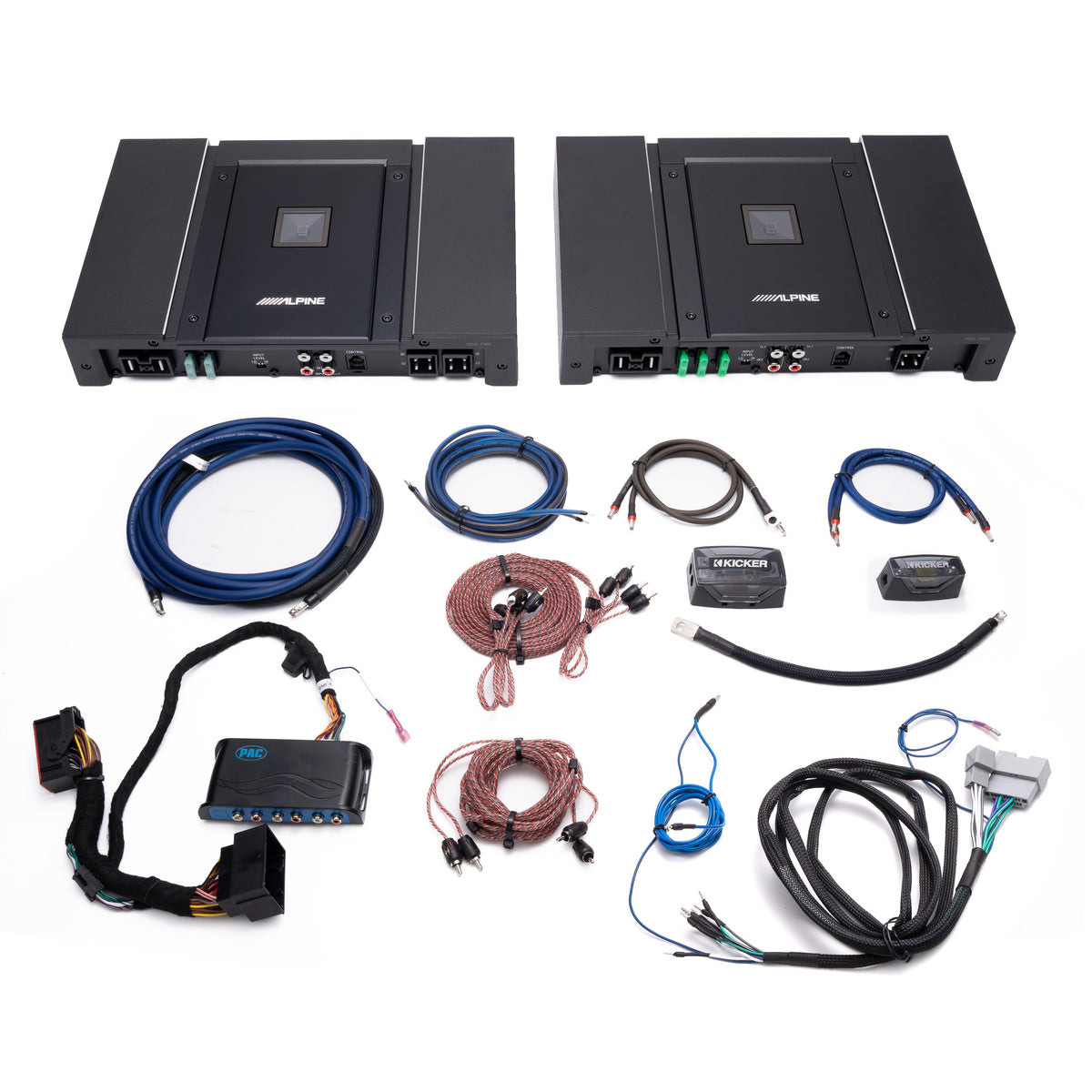 Alpine Status Series Plug & Play Dual Amplifier Kit Bundle | '18- '23 ...