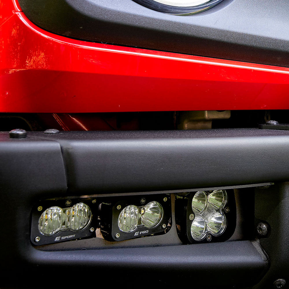Baja Designs Squadron Pro/Dual S2 Sport- Steel Bumper Fog Pocket Light ...