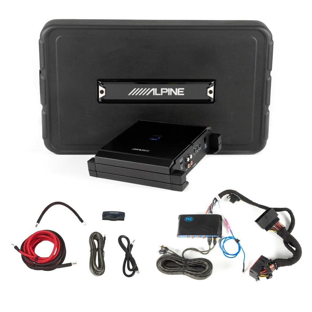 Alpine Plug and Play Sub & Mono S-Series Amp Bundle | '18-'23 JL/ '20 ...