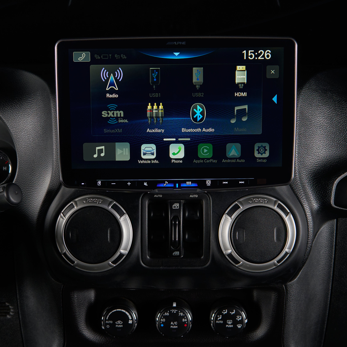 Alpine iLX-F511 Plug and Play Bundle | '07-'18 Jeep JK Wranglers ...