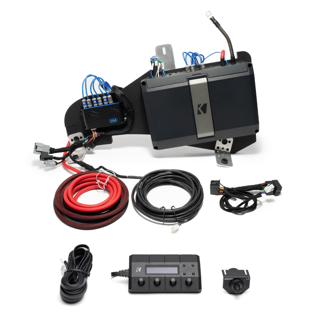 Kicker Plug & Play LX (7-CH) Amp Kit Bundle Upgrade 4 Door (B&O System ...
