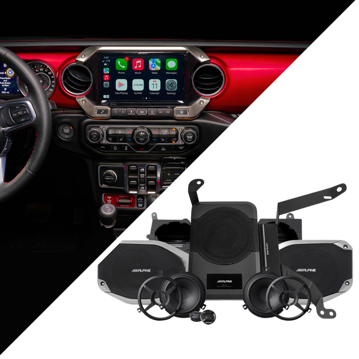 Alpine Restyle I509-WRA-JL 9" and PSS-24WRA Bundle | '18-'23 Jeep Wran ...